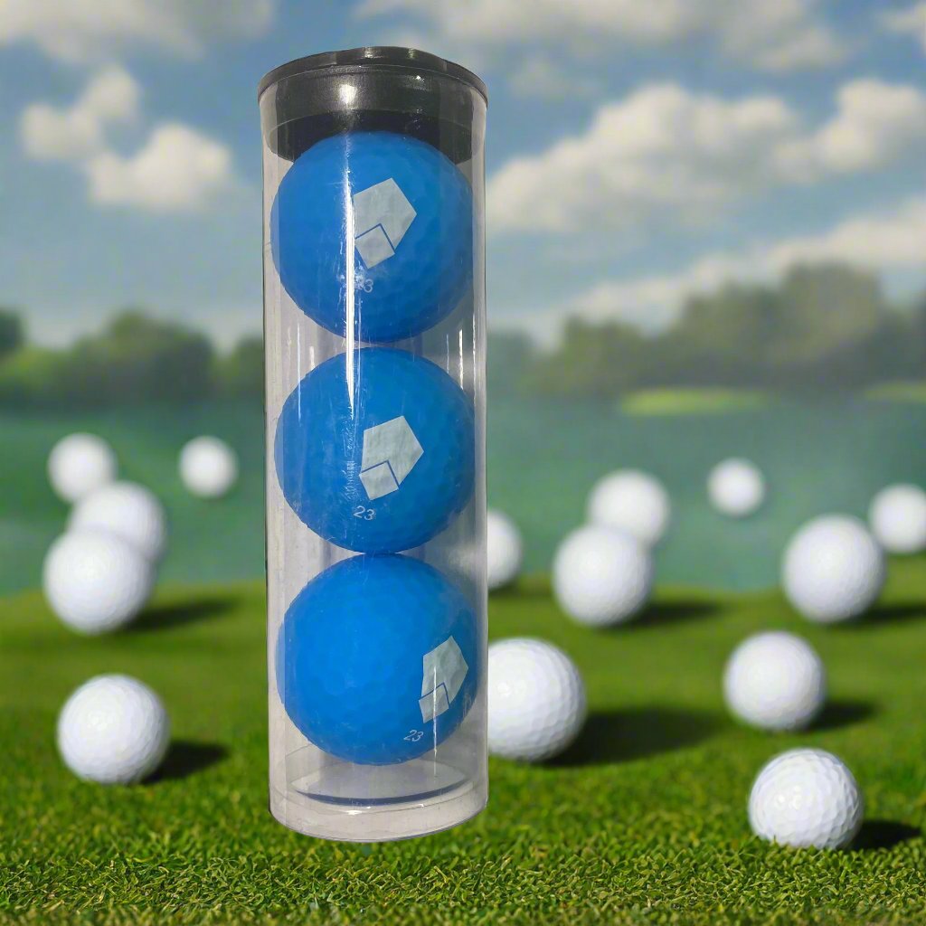 Golf Balls - set of 3 Pure Maintenance Blue